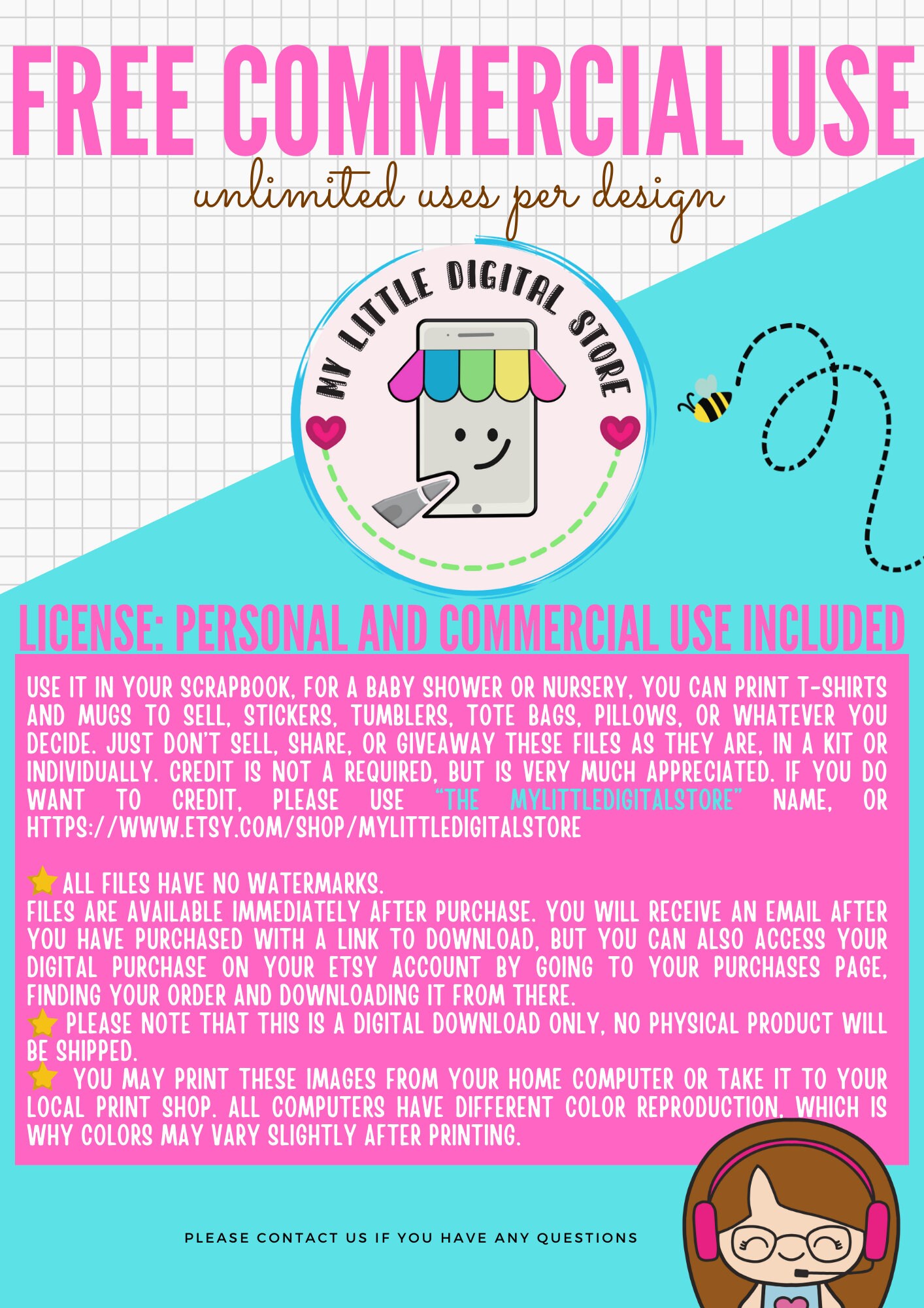 Custom Personalized Clipart Commission Png, Custom Digital Kawaii ...