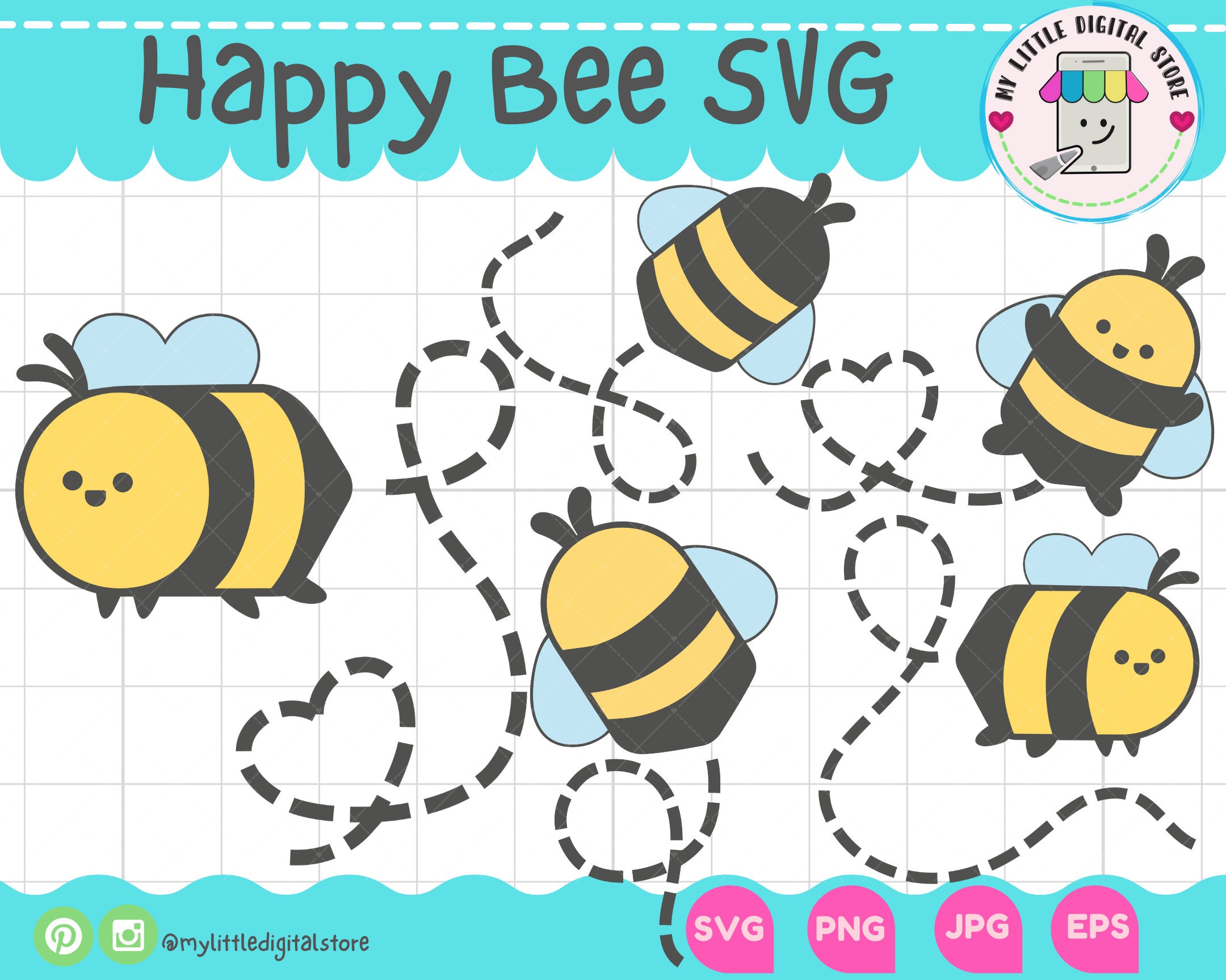 Baby Bumblebee Svg Honey Bee Layered Svg Cute Bee Clipart | Etsy
