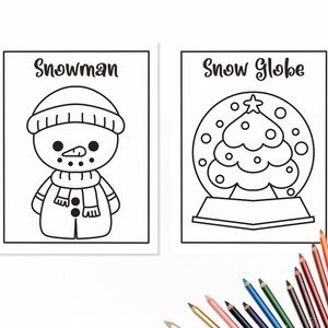 Christmas Doodle Clipart Christmas Printable Kids Coloring Pages ...