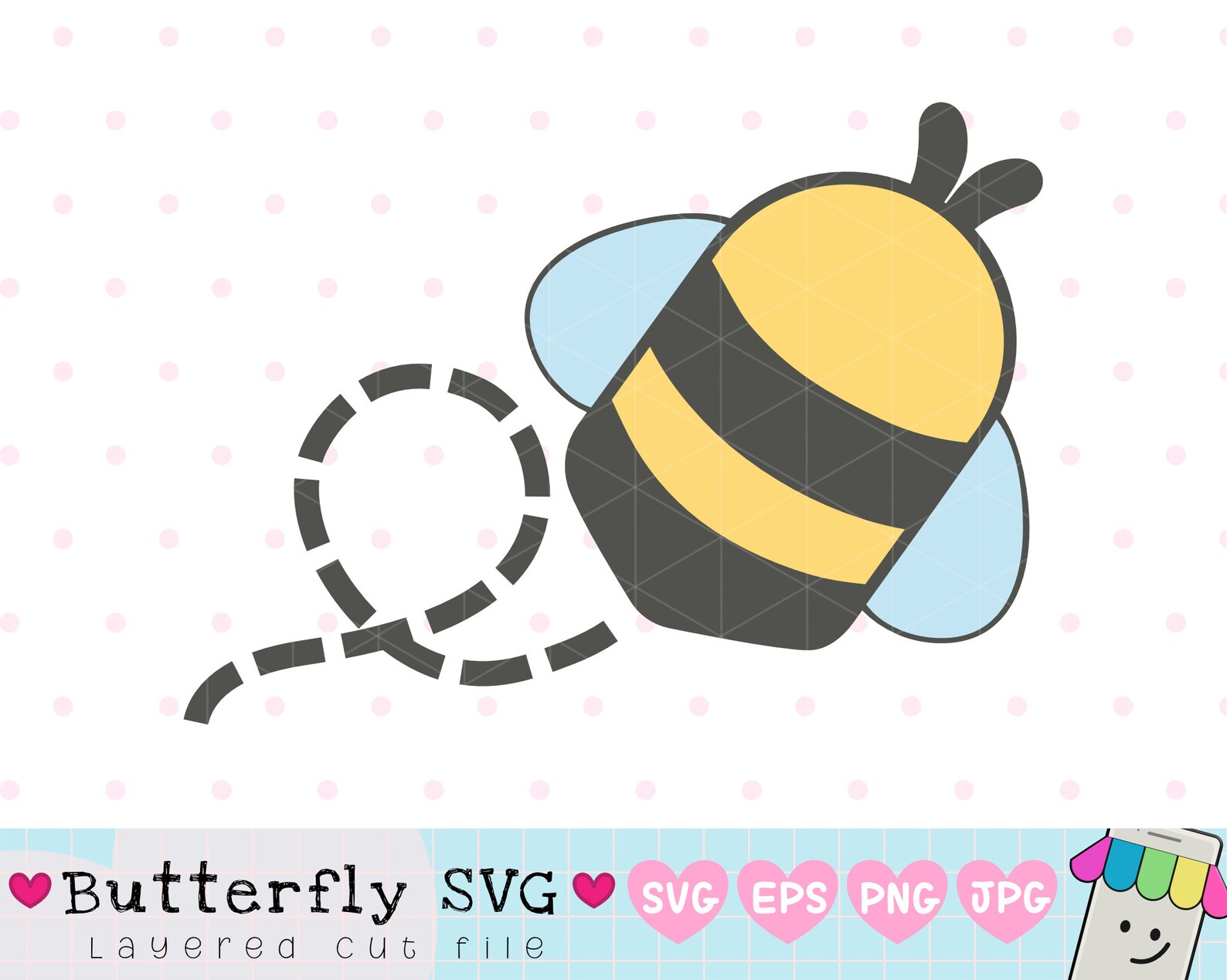 Baby Bumblebee Svg Honey Bee Layered Svg Cute Bee Clipart - Etsy