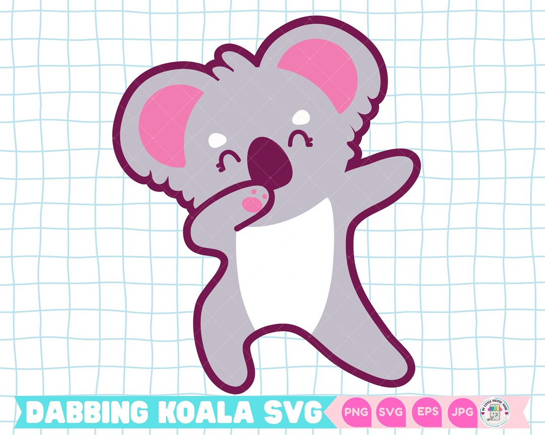 Dabbing Koala Svg, Koala Clipart, Kawaii Koala Svg, Dabbing Tshirt Svg ...