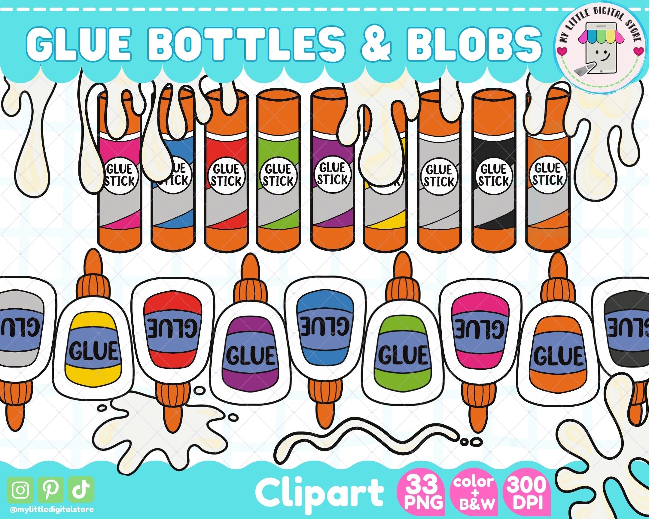 Glue Bottle Clipart