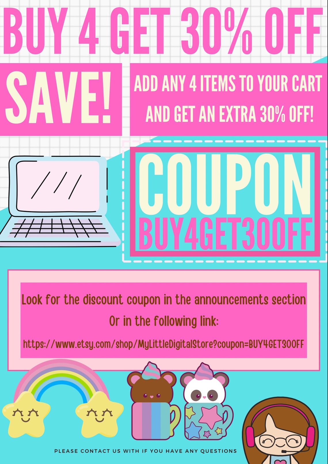 Perfect Match Kawaii Valentines Day Clipart Love Food Pairs - Etsy