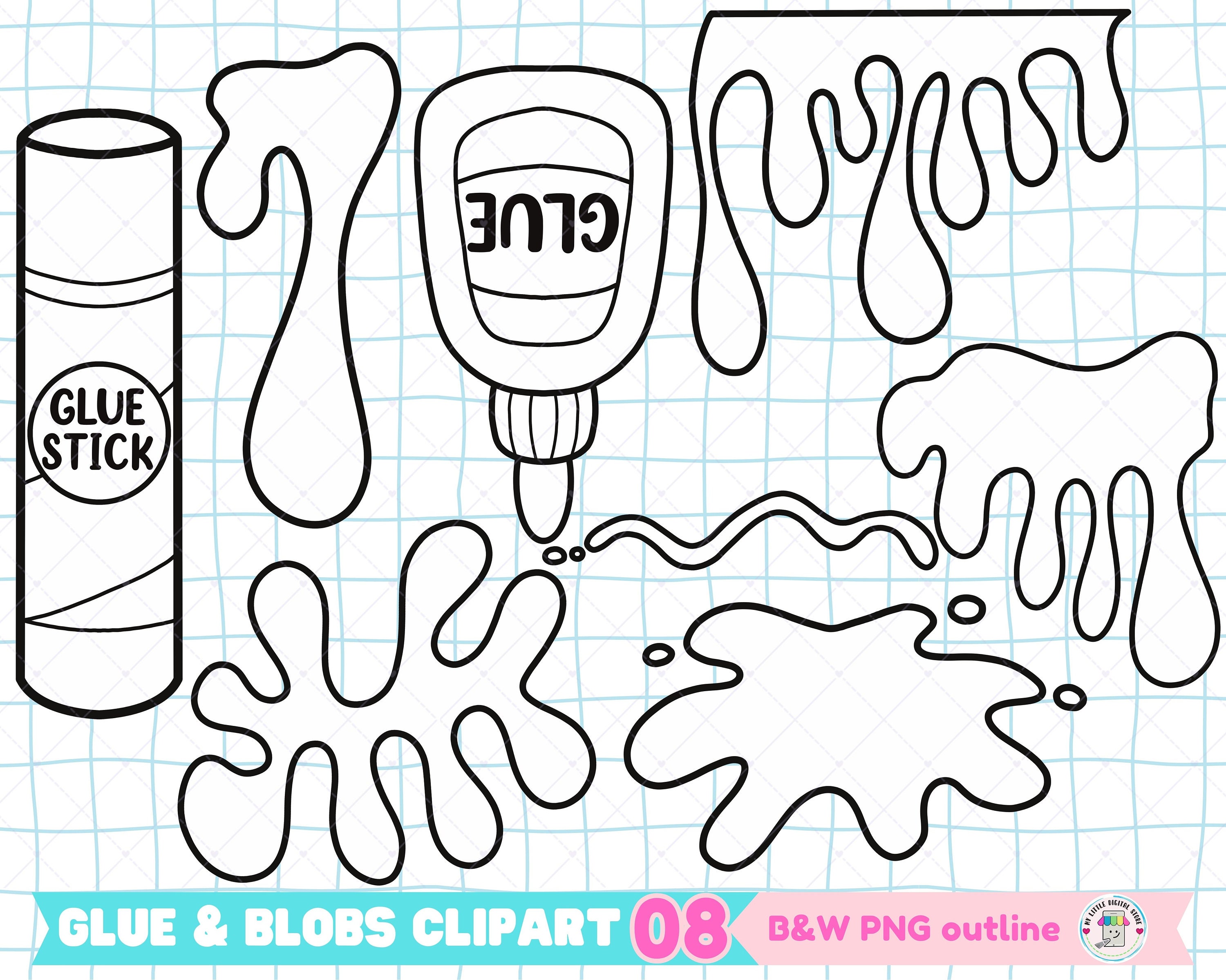 Glue Stick Coloring Page