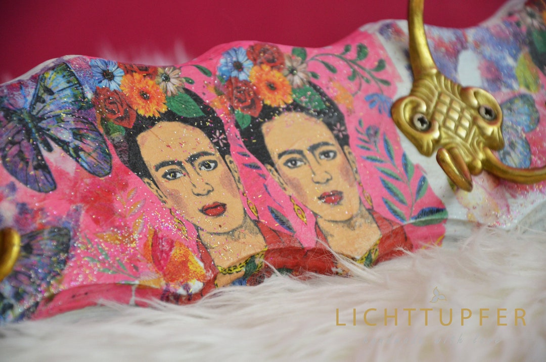 Wall Coat Rack, Wood, Oak, Brass, Coat Hook, Hook Rail, Butterflies ...