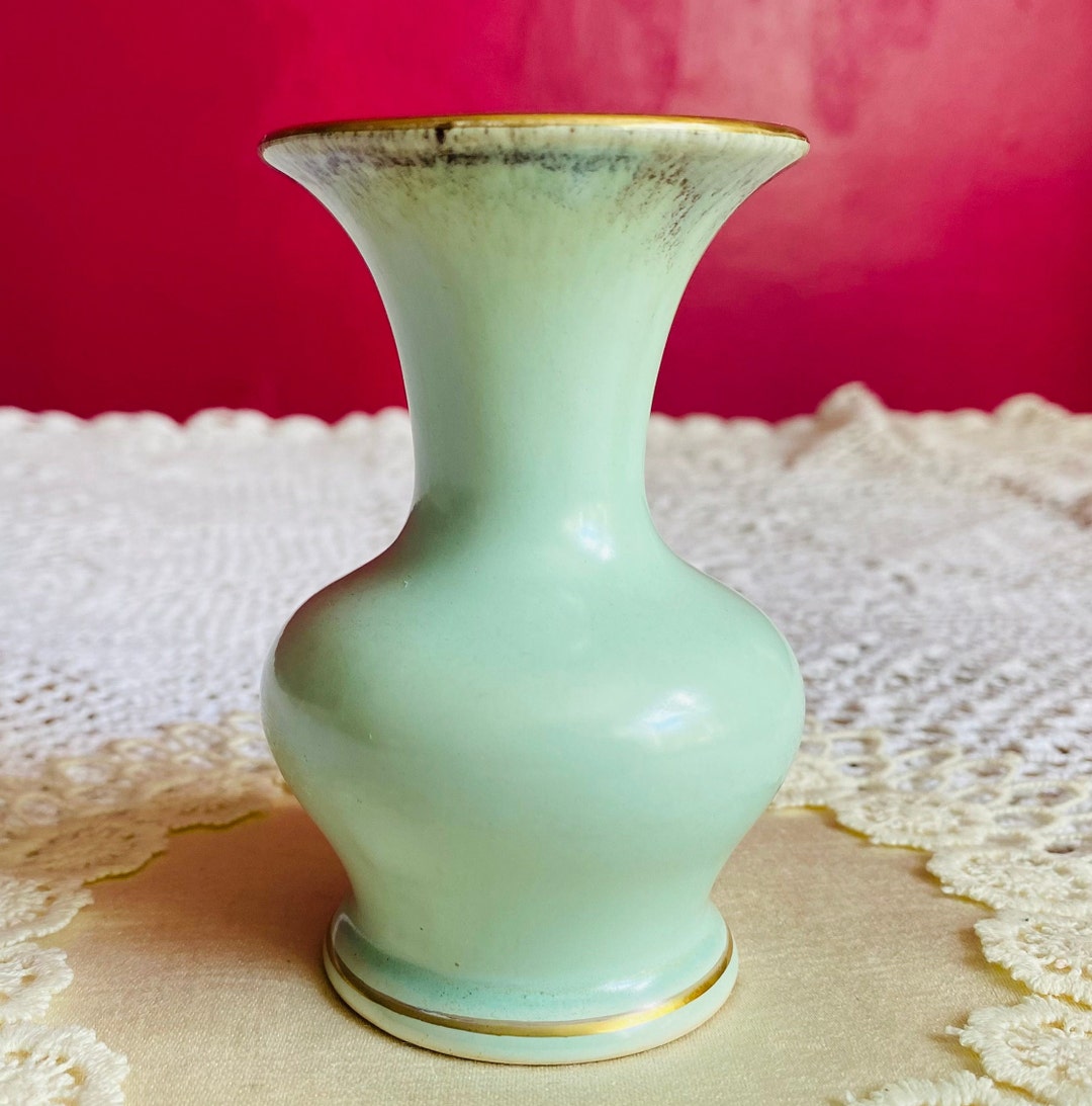Vintage, Small Mint Green Vase 104 Glaze Ceramic Art Deco 30s 40s - Etsy