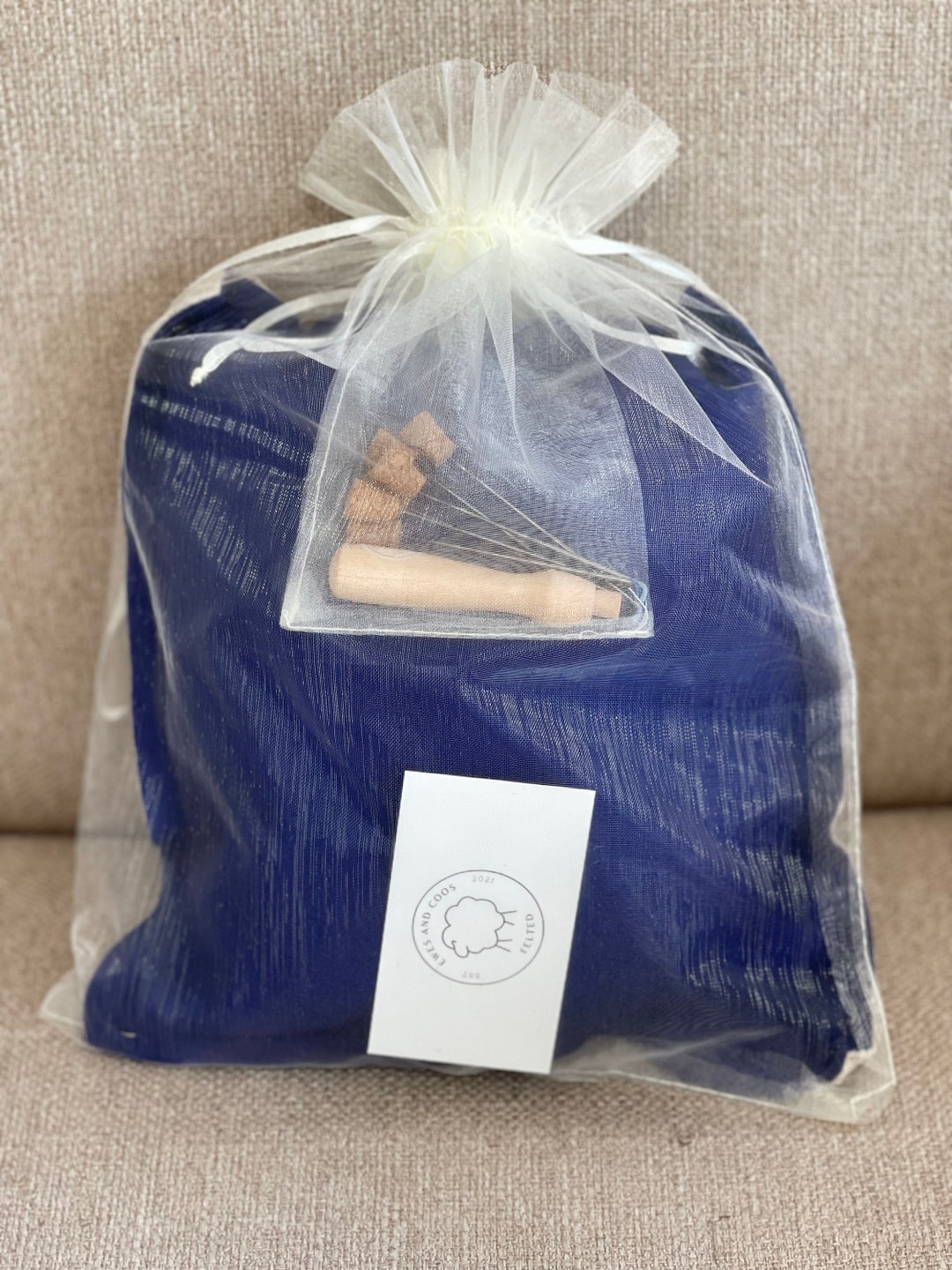 Needle Felting Mat, 100% Wool, Dark and Light Side, 6 Needles, Needle ...