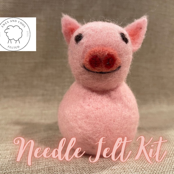 Needle Felted Pig - Etsy