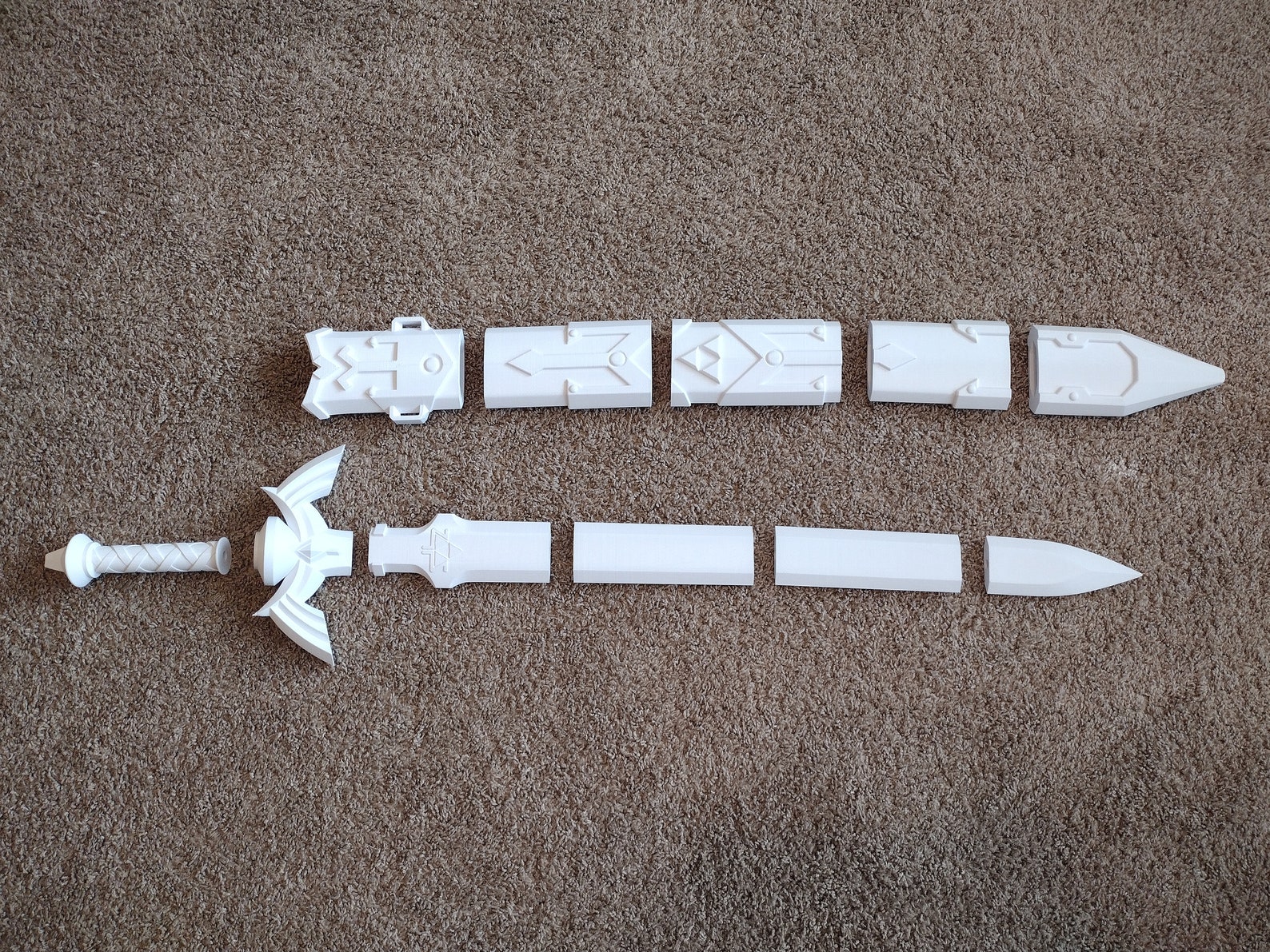Master Sword Full Size 3D Printed Kit (read Description) - Etsy