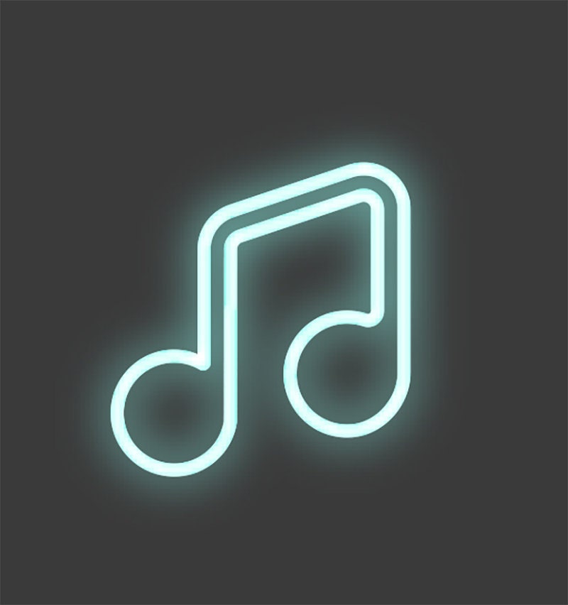 Musical Note Type 2 12 X 10 Neon LED Signage - Etsy
