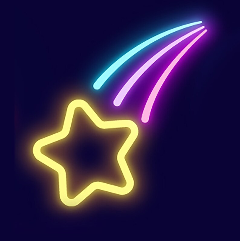 Star 17 X 8 Neon LED Signage Wall Light Hanging - Etsy