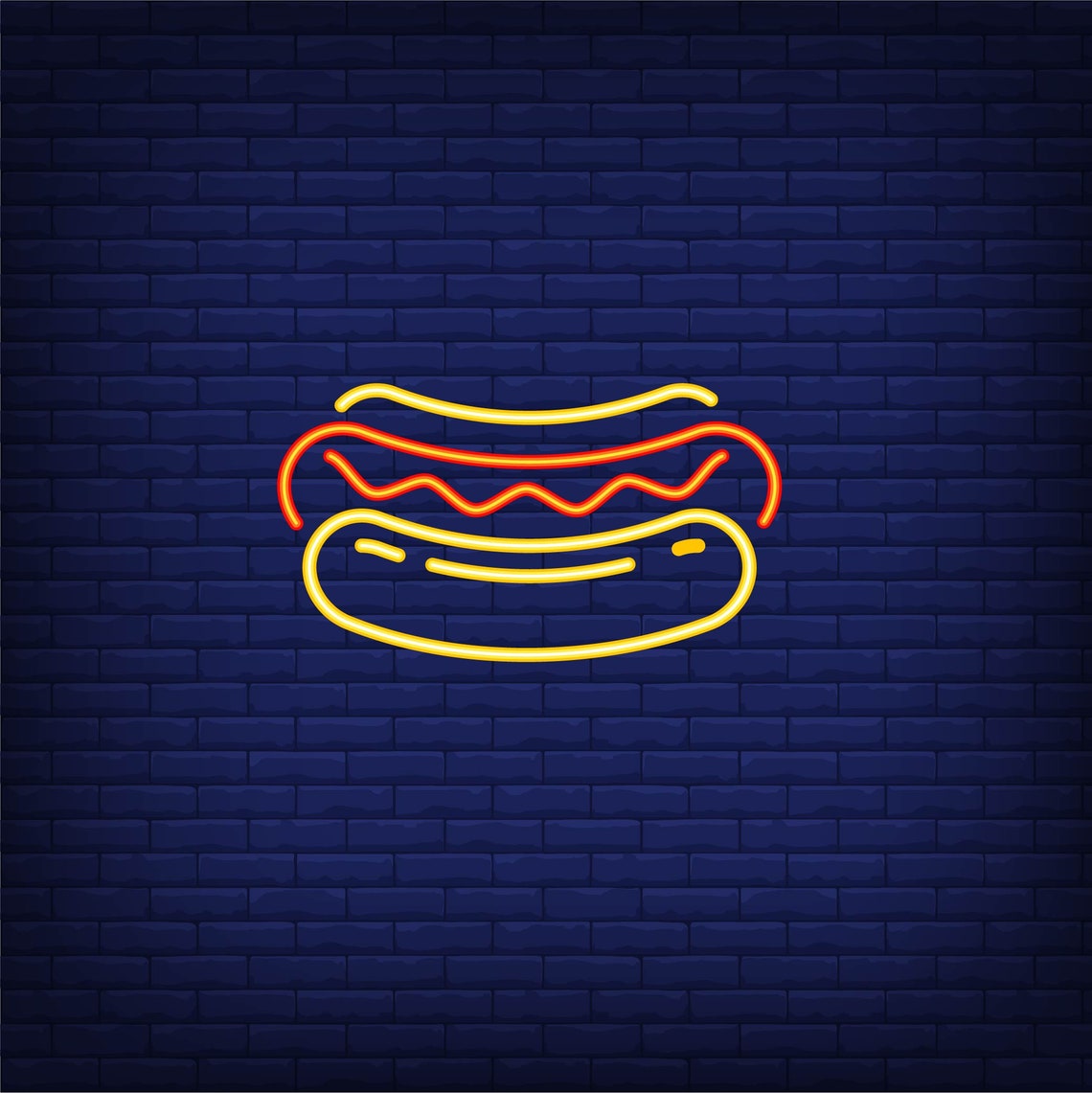 Hot Dog 15 X 9 Neon LED Signage Wall Light - Etsy