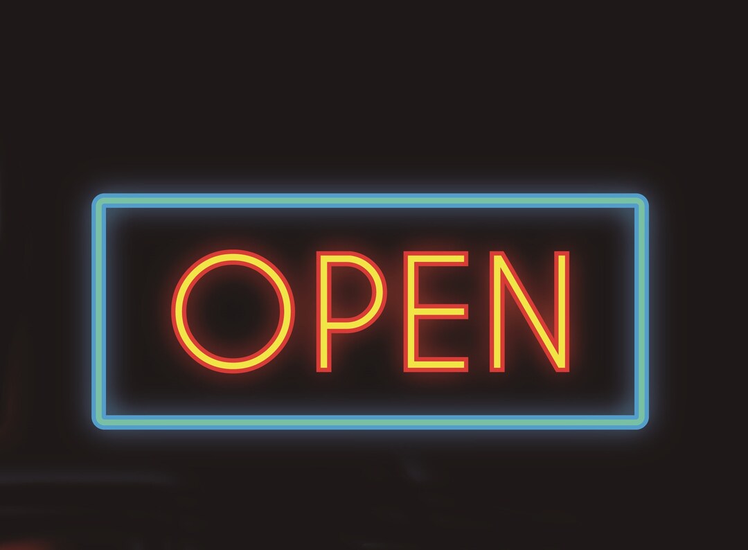 Open Sign Type 2 16" X 7" - Neon LED Signage Wall Light Hanging ...