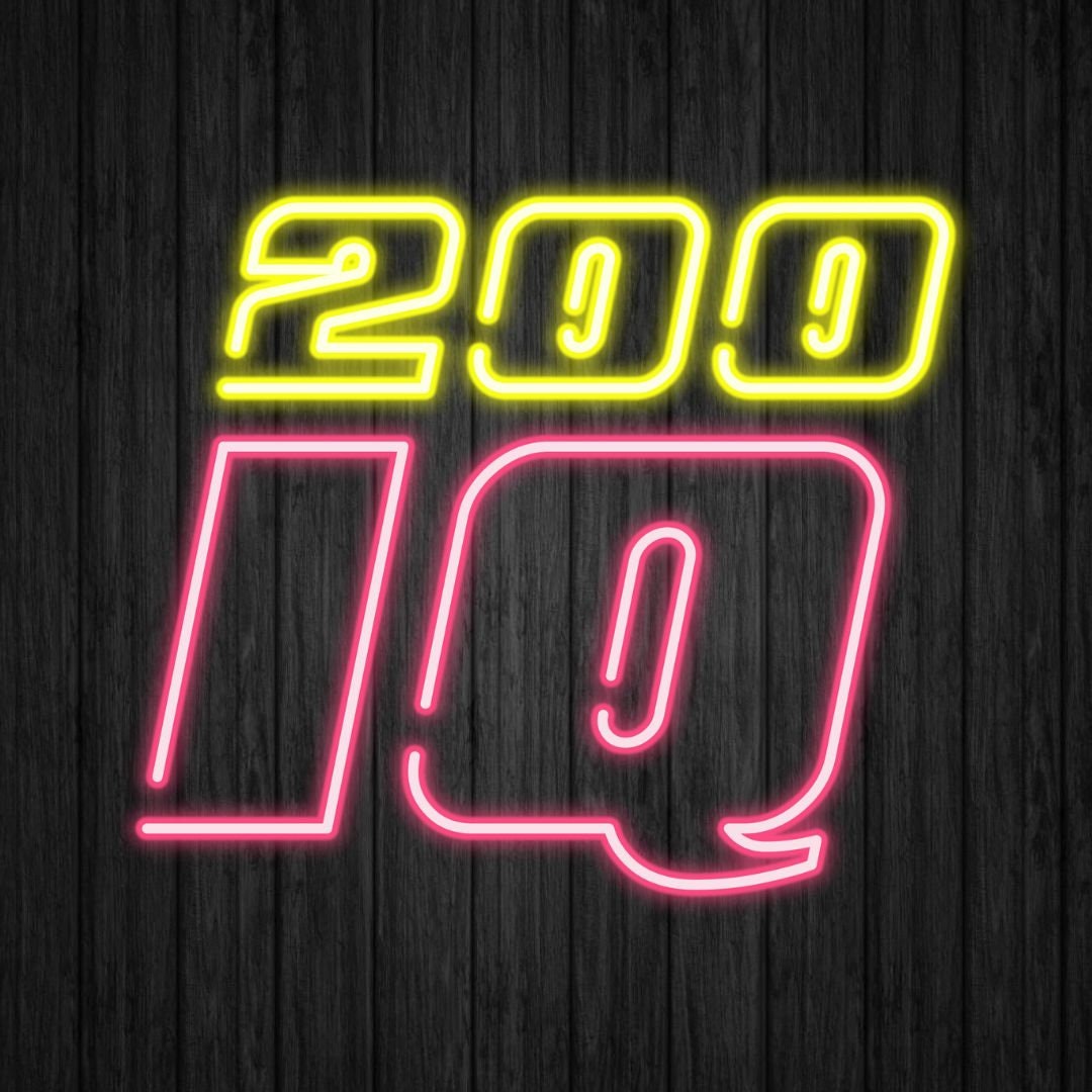 200IQ 17" X 15" - Neon LED Signage Wall Light Hanging Decoration for Kids Room, Living Room ...