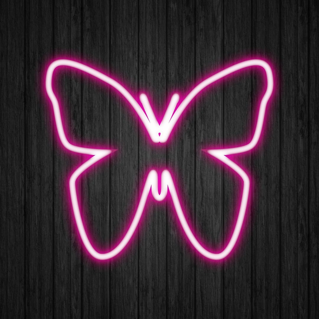Butterfly 17 X 15 Neon LED Signage Wall Light - Etsy