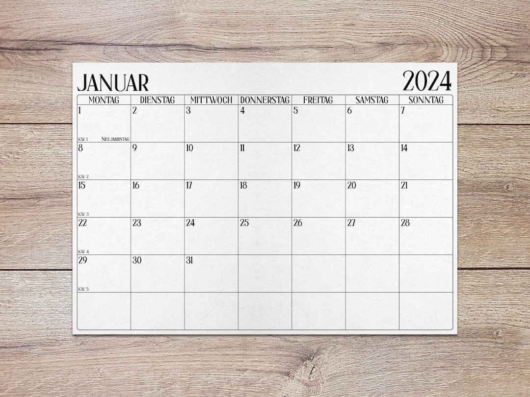 Calendrier 2024 avec semaines calendaires et jours fériés à imprimer ...