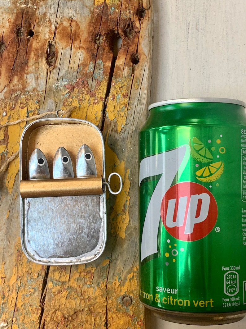 The ‘blue Collection’ Tin of Sardines Fish Hanging Metal Tin Decoration ...