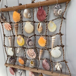 Seaside Driftwood Shell Hanger Decoration Nautical Coastal Decor - Etsy