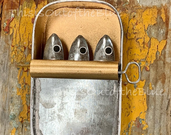 The ‘blue Collection’ Tin of Sardines Fish Hanging Metal Tin Decoration ...