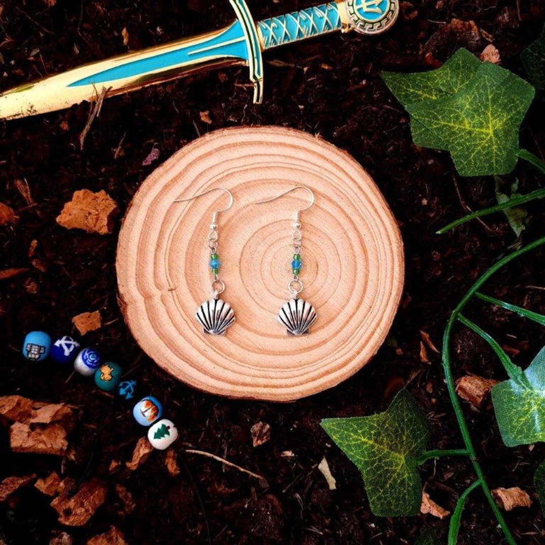 Percy Jackson Earrings, Pjo,camp Half Blood, Annabeth Chase, Percabeth ...