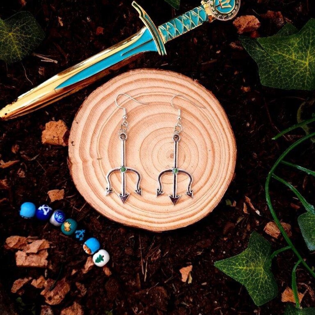 Percy Jackson Earrings, Pjo,camp Half Blood, Annabeth Chase, Percabeth ...