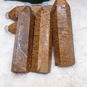 Calligraphy Stone Towers - Writer's Crystal - Miriam Stone, Golden Silk ...