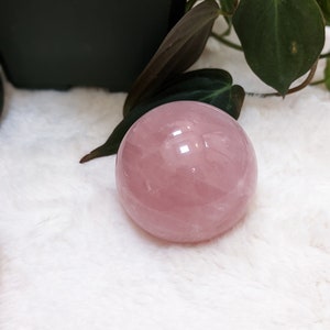Star Rose Quartz Sphere With Rainbows Star Asterism Crystal - Etsy