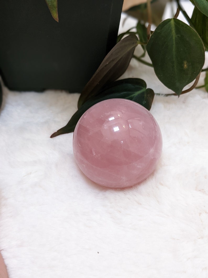 Star Rose Quartz Sphere With Rainbows Star Asterism Crystal - Etsy