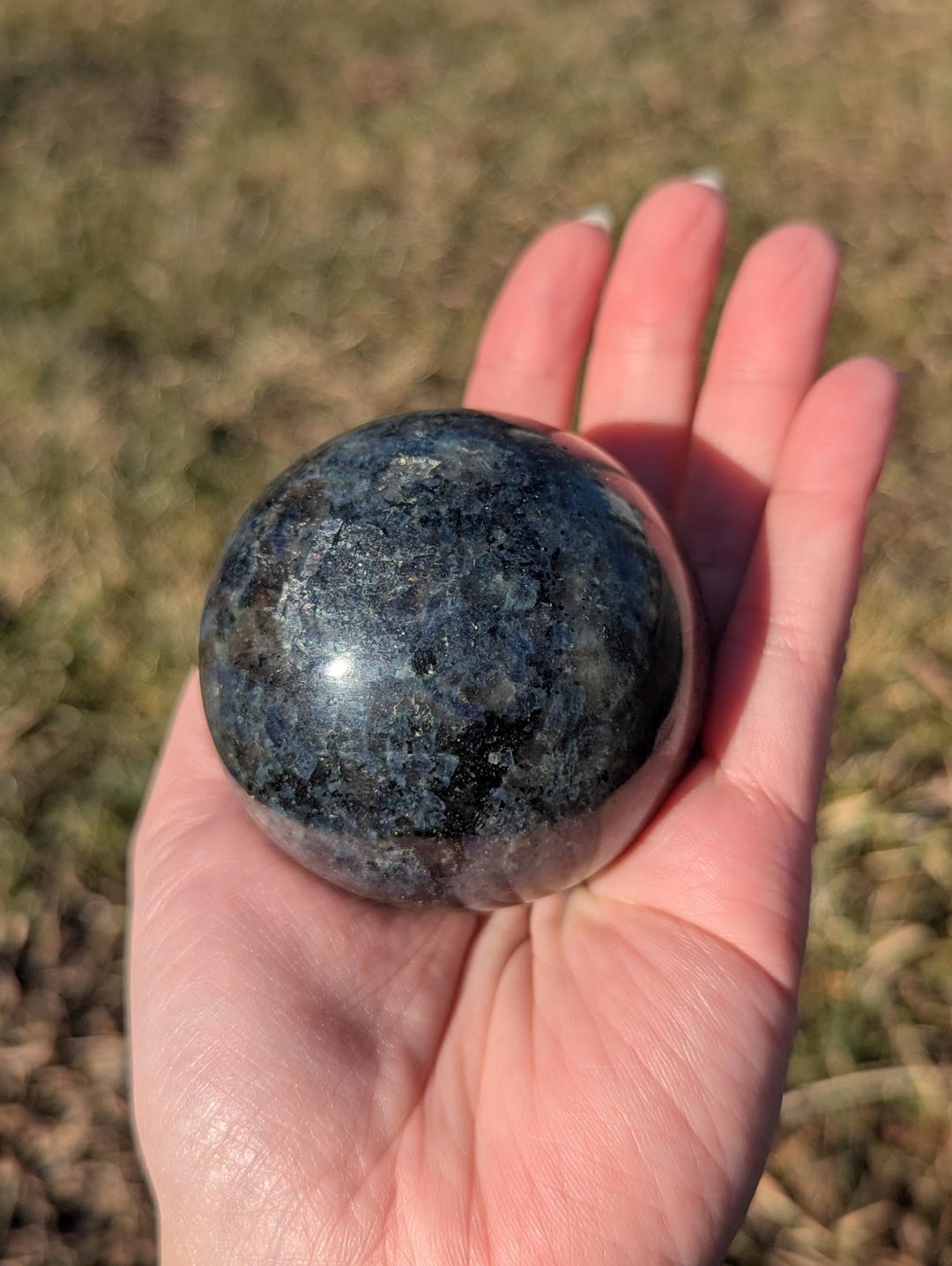 Iolite Sphere - 60 Mm Diameter - Etsy