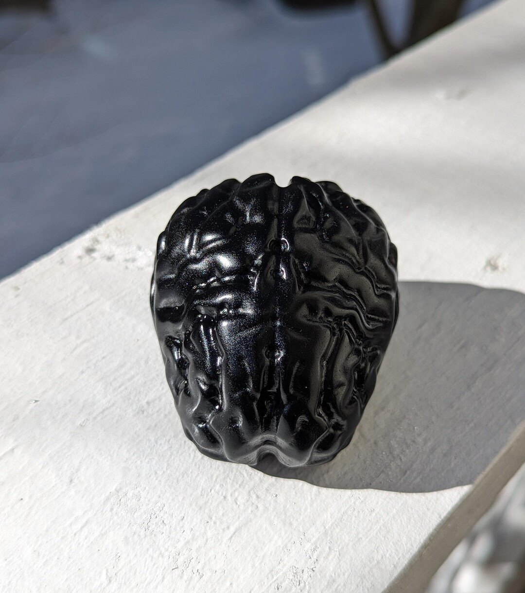 XL Obsidian Anatomical Brain - Etsy
