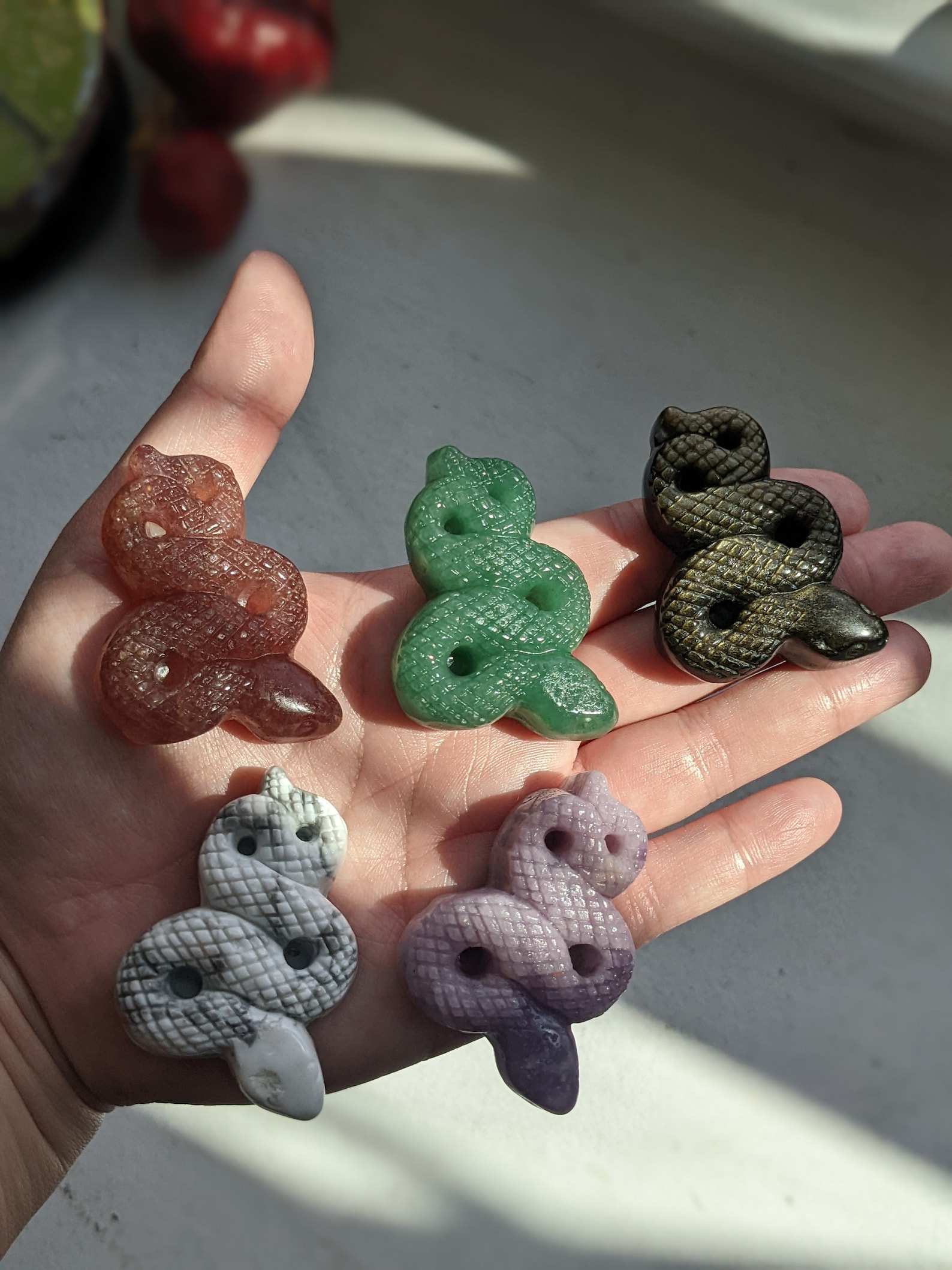Crystal Snake Carvings You Pick Which One - Etsy