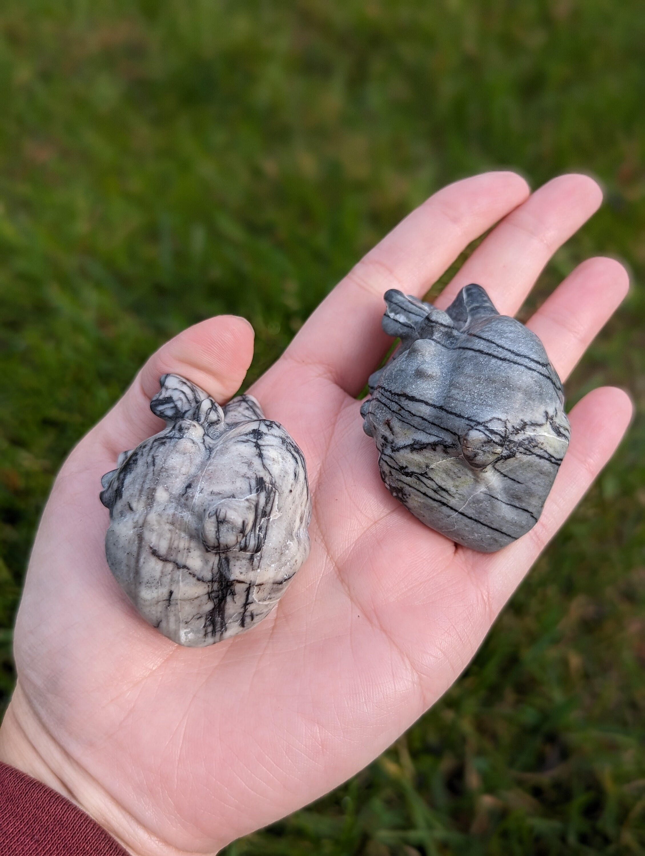 Spiderweb Jasper Anatomical Heart Carving - Medical - Medium Size - Etsy