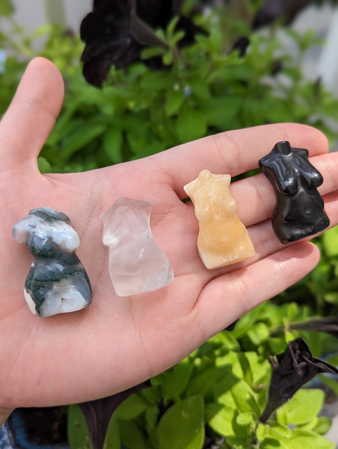 Mini Voluptuous Goddess Carvings - Realistic Chubby Female Body Form ...