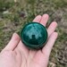 Real Malachite Sphere With Beautiful Banding and Rings - 50 Mm Diameter ...