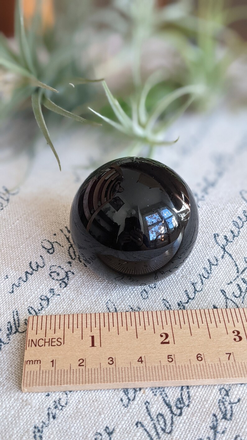 Black Obsidian Sphere - Scrying Crystal Ball- 50 Mm - Etsy