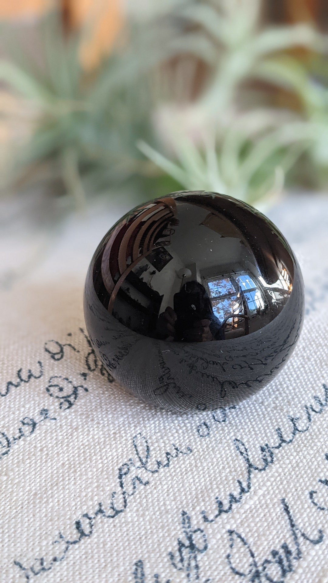 Black Obsidian Sphere - Scrying Crystal Ball- 50 Mm - Etsy