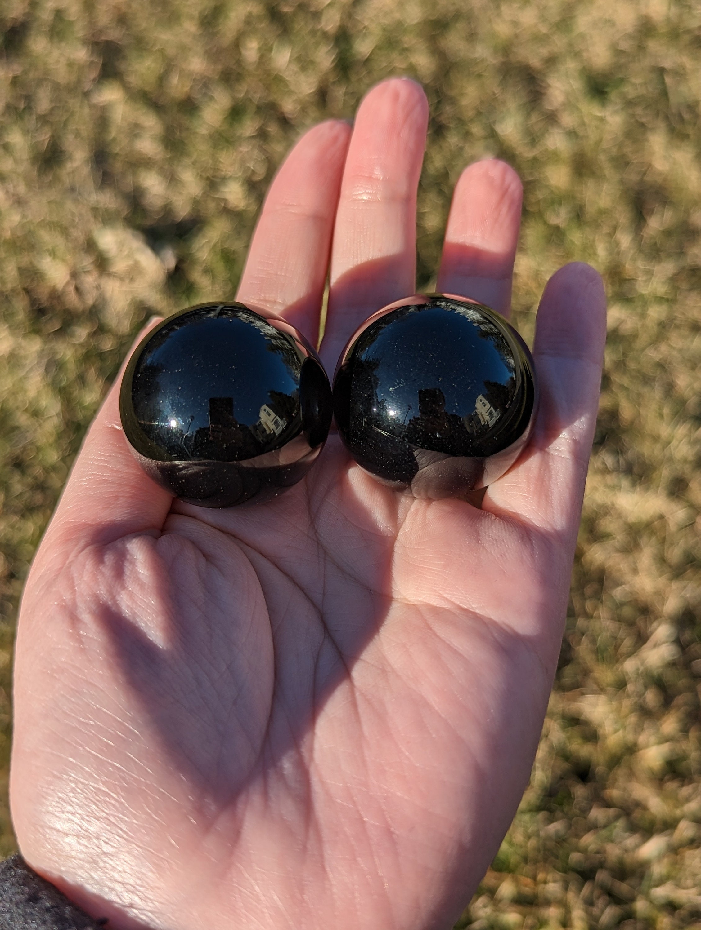 Black Obsidian Crystal Sphere - Etsy