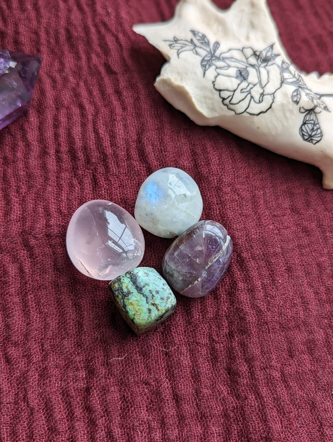 Divine Feminine Goddess Energy Crystal Tumble Set rainbow - Etsy