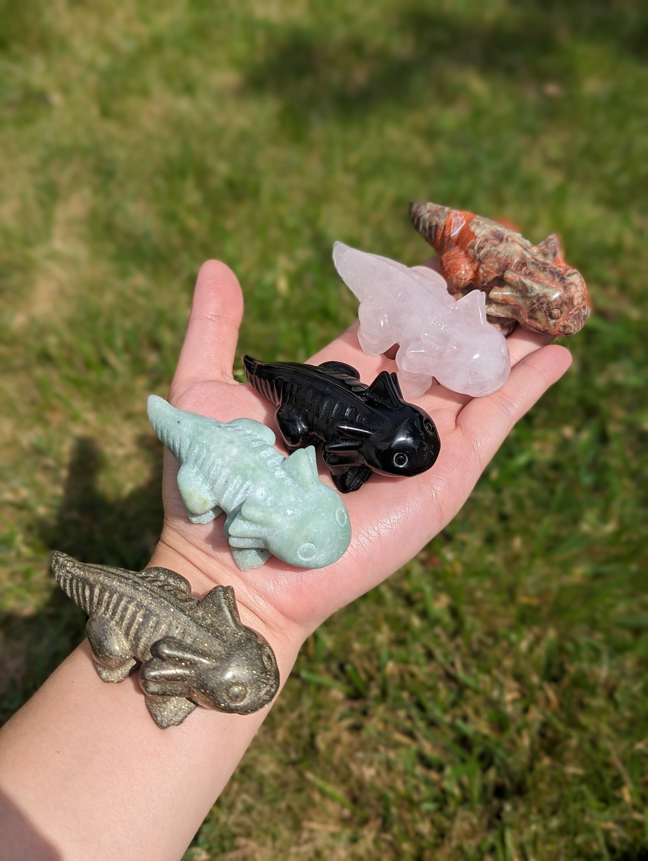 Axolotl Crystal Carvings in Different Sizes - Etsy