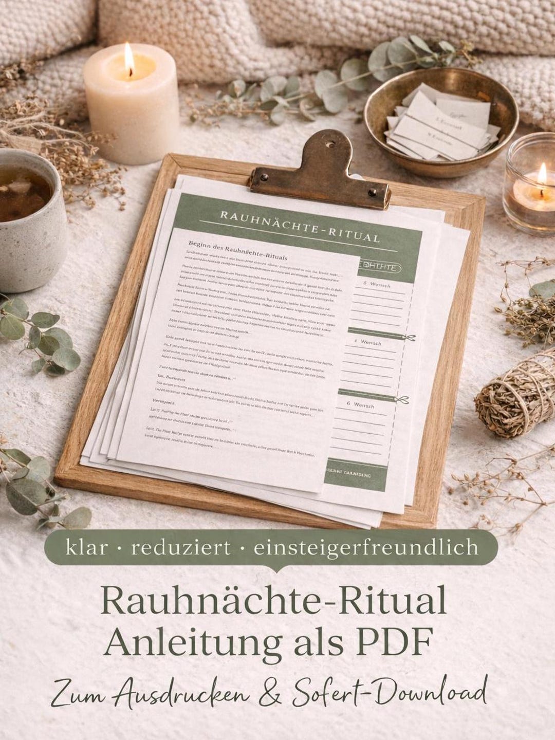 Printable Ritual Instructions for the Twelve Days of Christmas | 12 ...