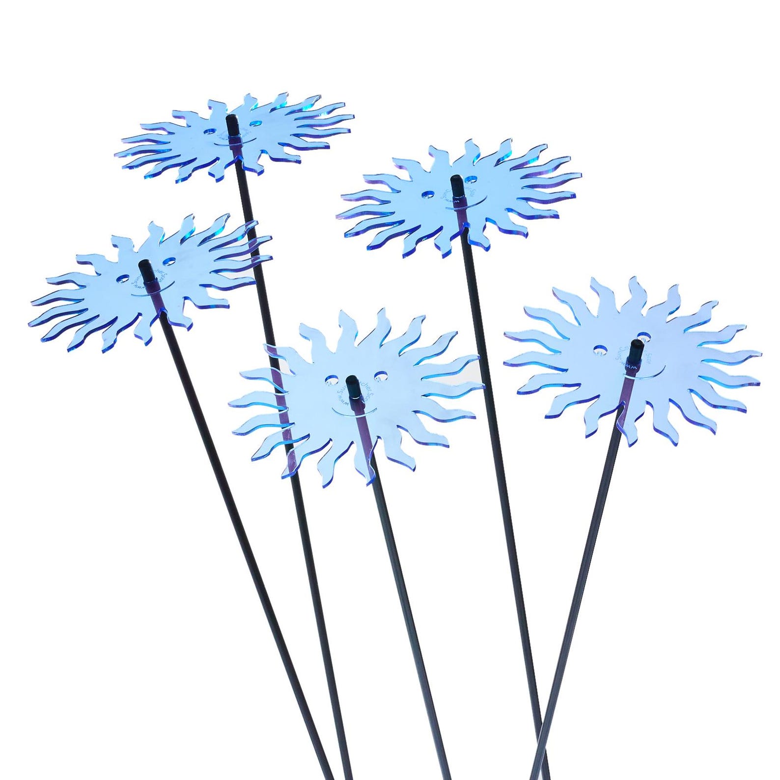 Suncatcher Garden Stakes: Smiling Sun Decor, Set of 5, Large - Etsy