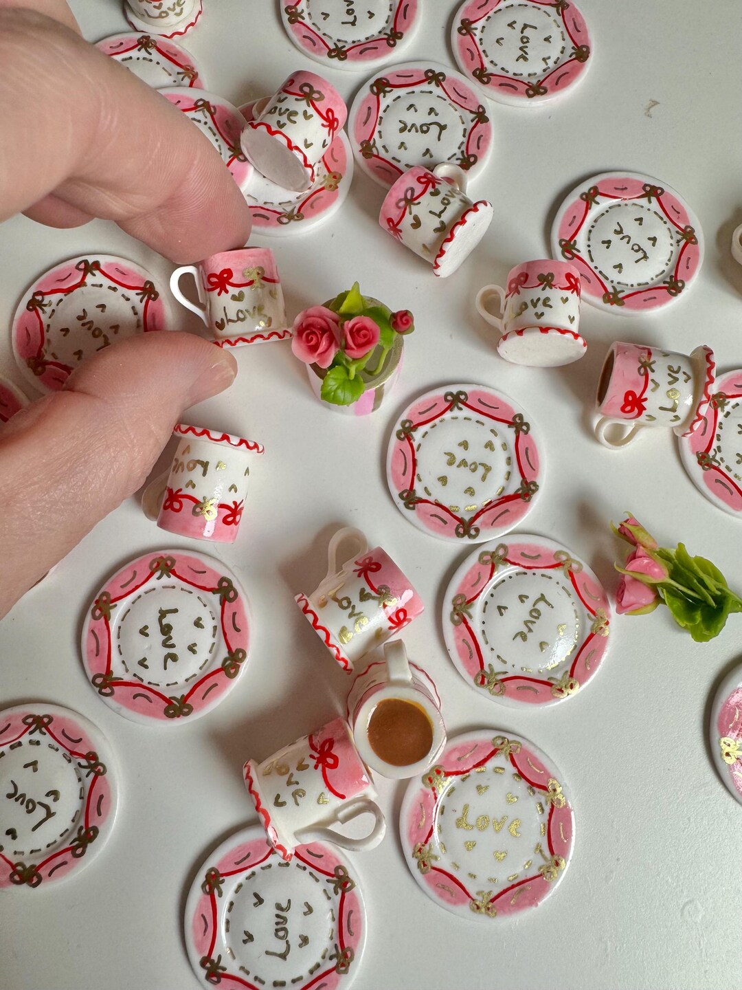 1:8th Scale Valentines Miniature Pottery, Jayne Redmond Love Inspired ...