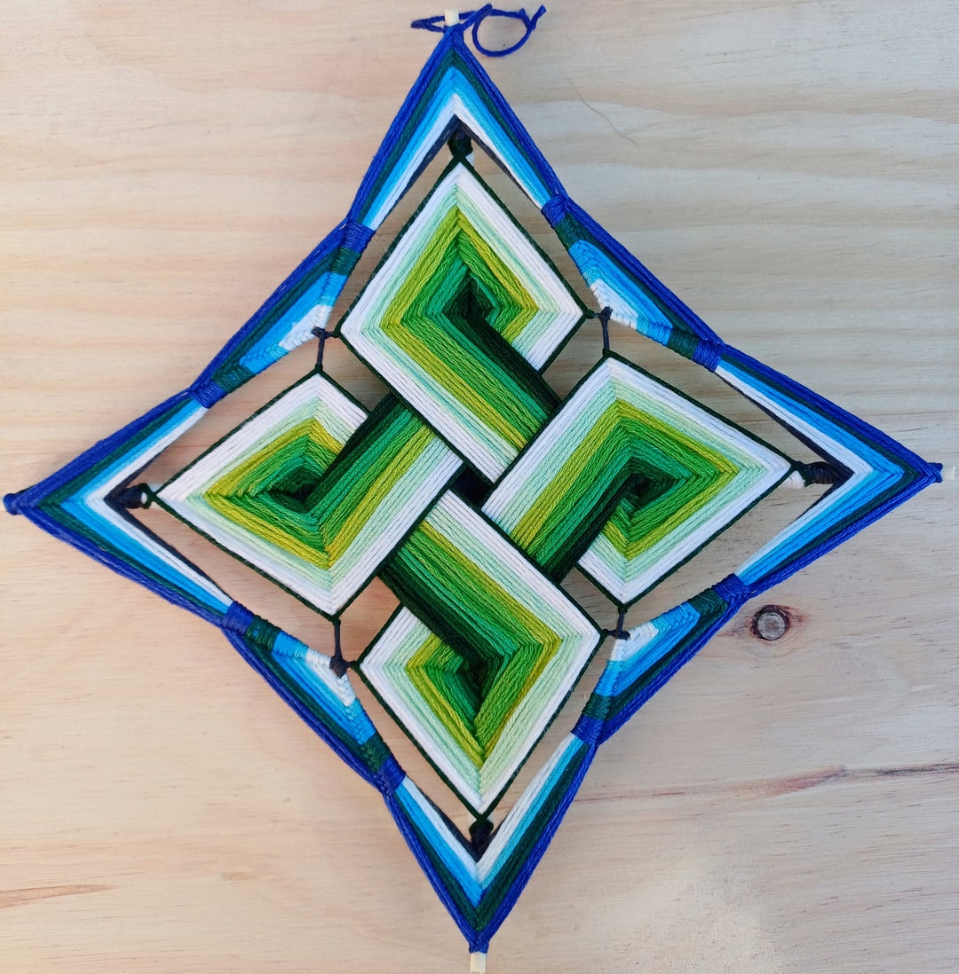 Handwoven Eye of God "celtic Knot" -tropical- - Etsy