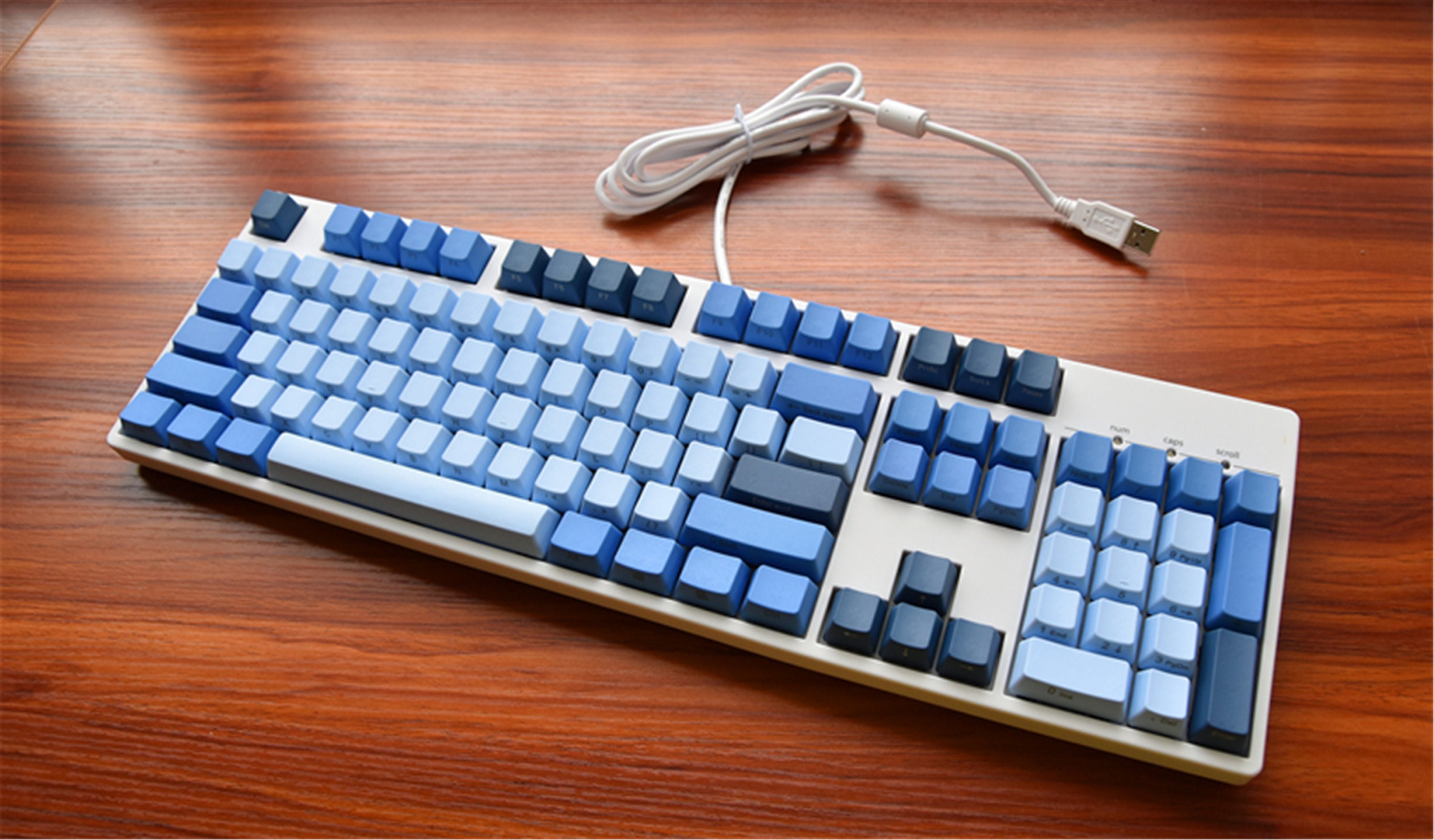 Blue Keycap Set PBT 108 Key Keycaps Set Cherry Mechanical | Etsy