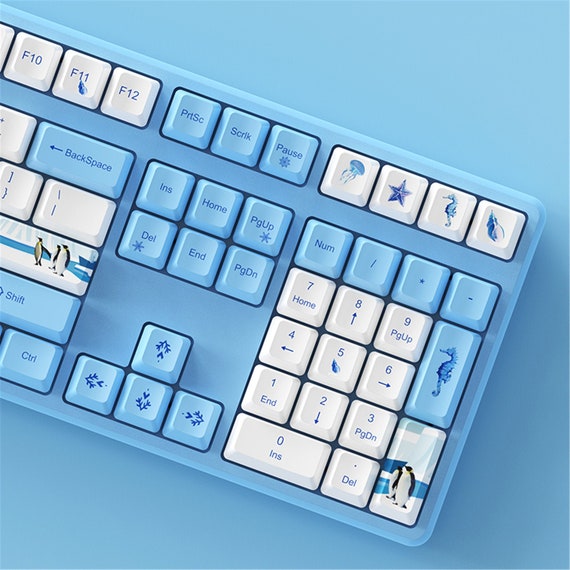 Blue Ocean Keycap Set Cherry MX Mechanical Keyboard Keycaps | Etsy