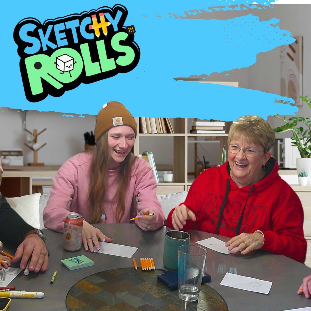 Sketchy Rolls Drawing Game, Work Party Game, Holiday Party Game, Family ...