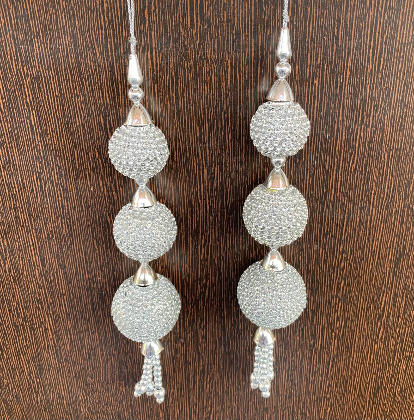 Silver Hanging Tassels Latkan for Lehenga Dresses Handbags Blouses ...
