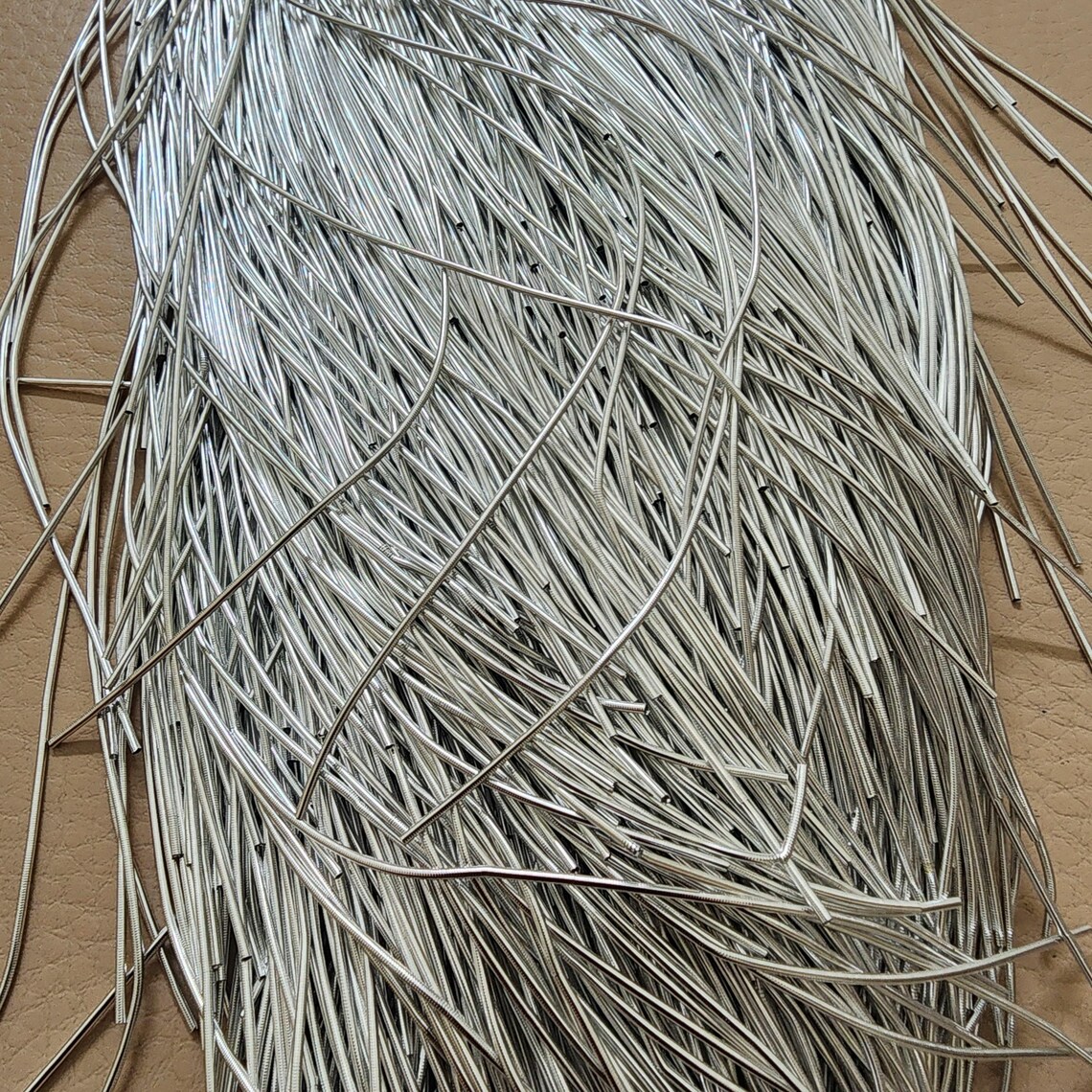 Metallic French Wire 1mm Silver Color 50 Yards 100 Grams Bullion Thread ...