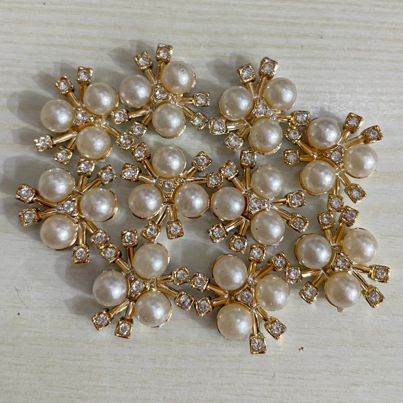 25 Pcs Pack Pearls Appliqué Patches for DIY Projects - Etsy