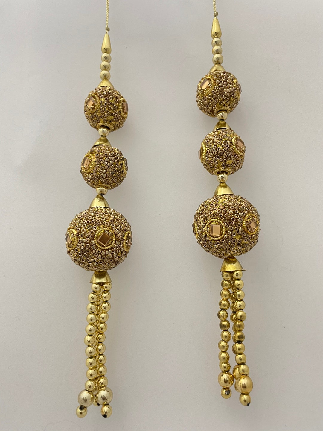 Long Tassel Swags for Dresses Bags Blouses Dupatta Golden - Etsy